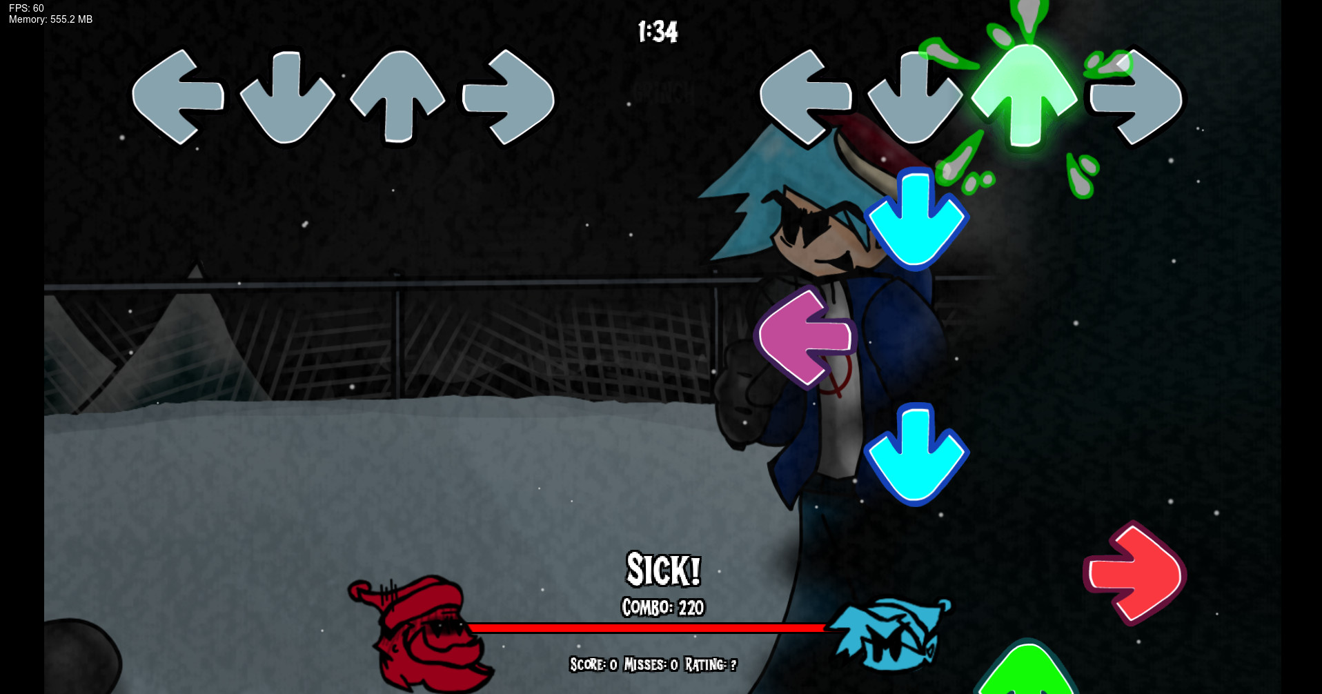 CHRISTMAS SNOW Mod for Friday Night Funkin' | FNF Mods