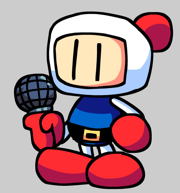Bomberman (White Bomber) OVER BOYFRIEND Mod for Friday Night Funkin ...
