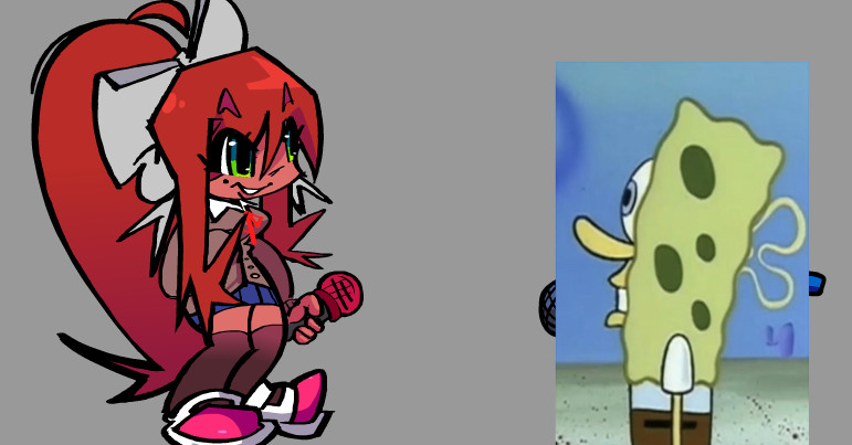Swage Monika sprite [remake] Mod for Friday Night Funkin' | FNF Mods