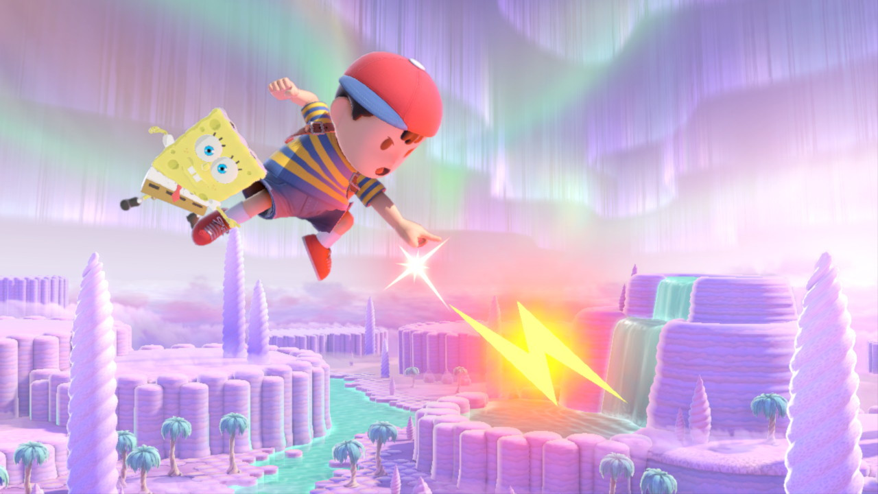 Ness and Spongebob Sidekick Mod for Super Smash Bros. Ultimate | SSBU Mods