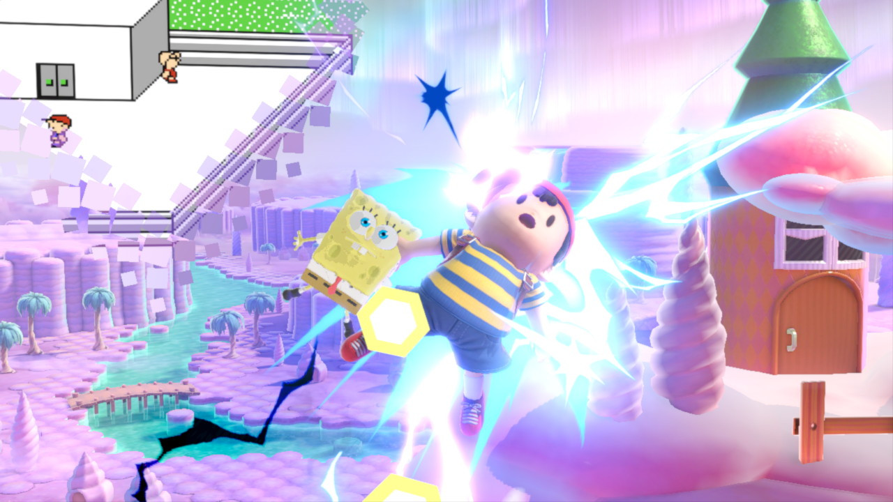 Ness and Spongebob Sidekick Mod for Super Smash Bros. Ultimate | SSBU Mods