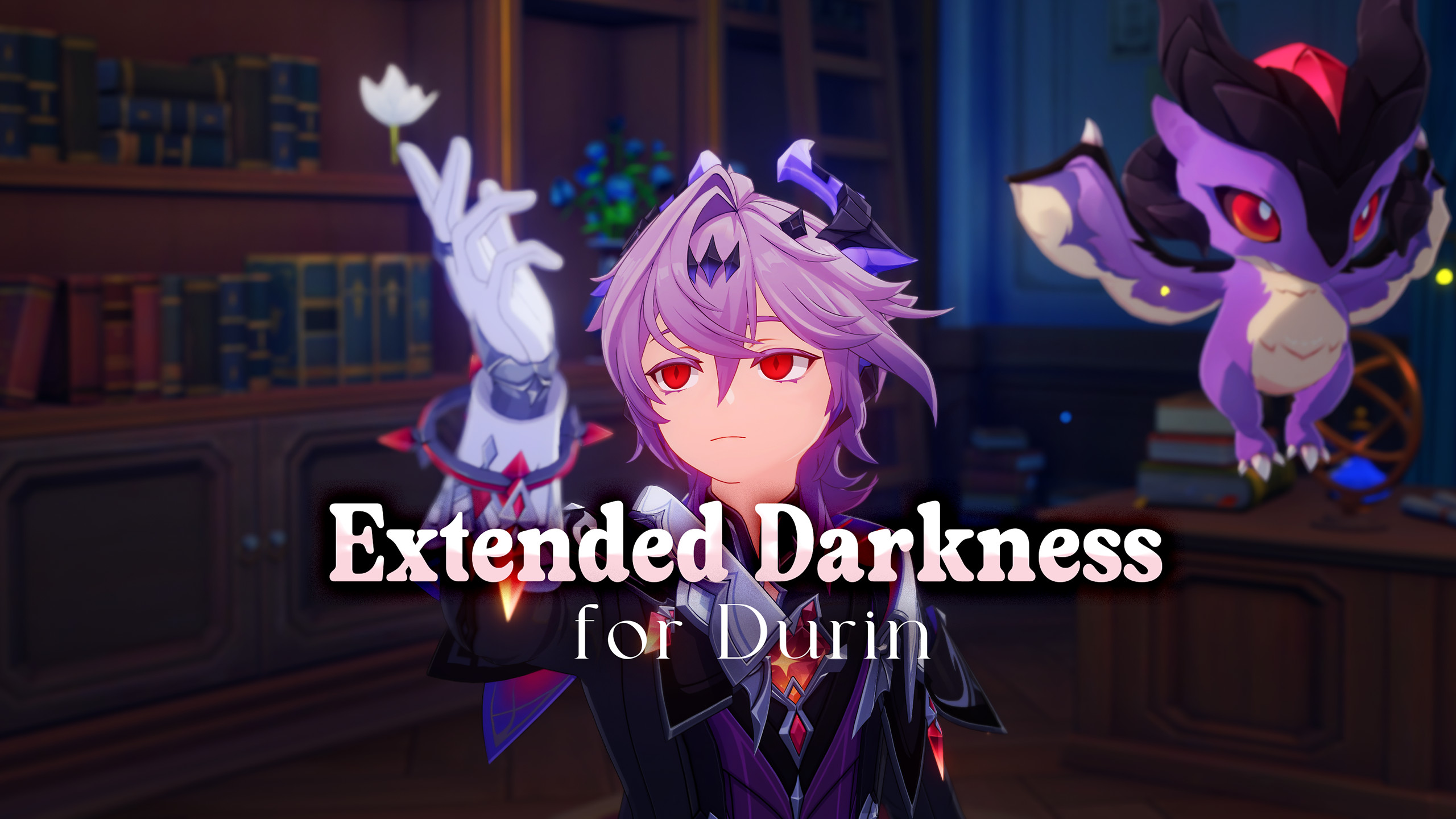 Extended Darkness for Durin (Automatic Red Eyes) Mod for Genshin Impact ...