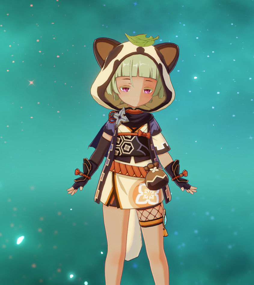 Tan Sayu Mod + optional green hair Mod for Genshin Impact | GI Mods