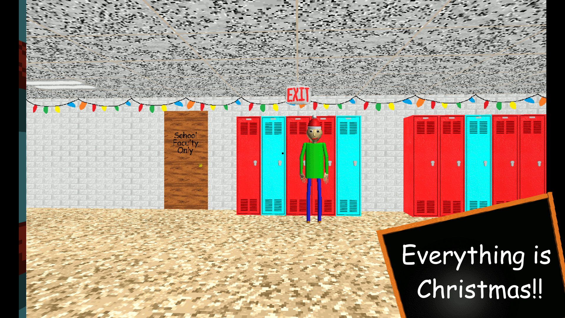 Baldi's CHRISTMAS LEVEL Mod for Baldi's Basics | Baldi Mods