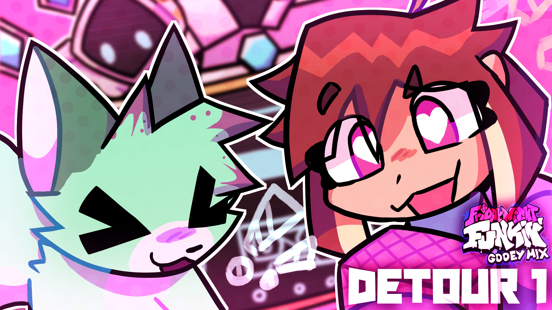 FNF: Gooey Mix - Detour 1 (Blissful Gooey Mix) Mod for Friday Night Funkin' | FNF Mods