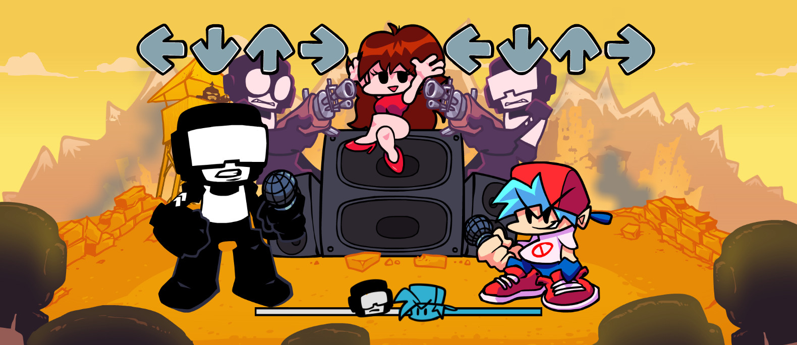 V-Slice Stages Remake Mod for Friday Night Funkin' | FNF Mods