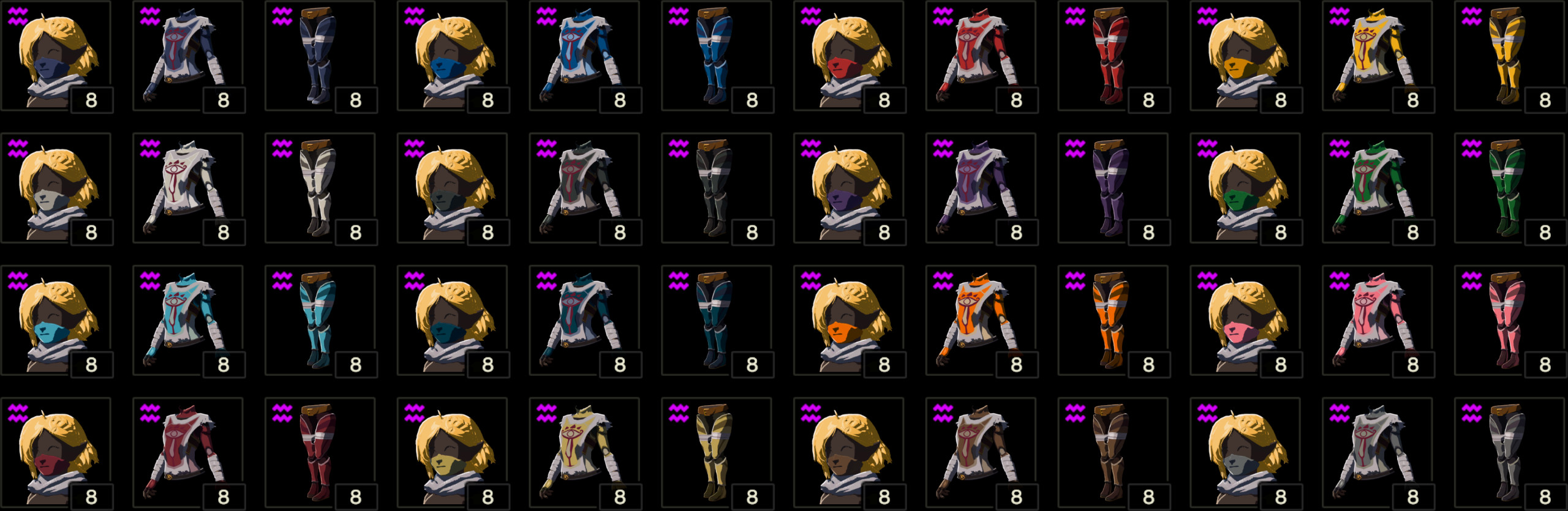 Sheik Cosplay Armor Icons Mod for The Legend of Zelda: Breath of the ...
