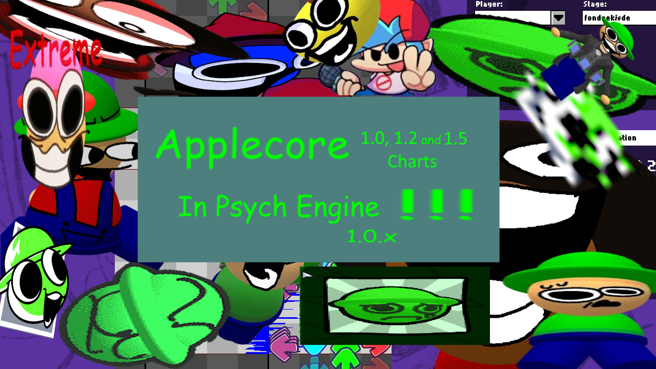 All Applecore Charts for Psych Engine!!! Mod for Friday Night Funkin ...