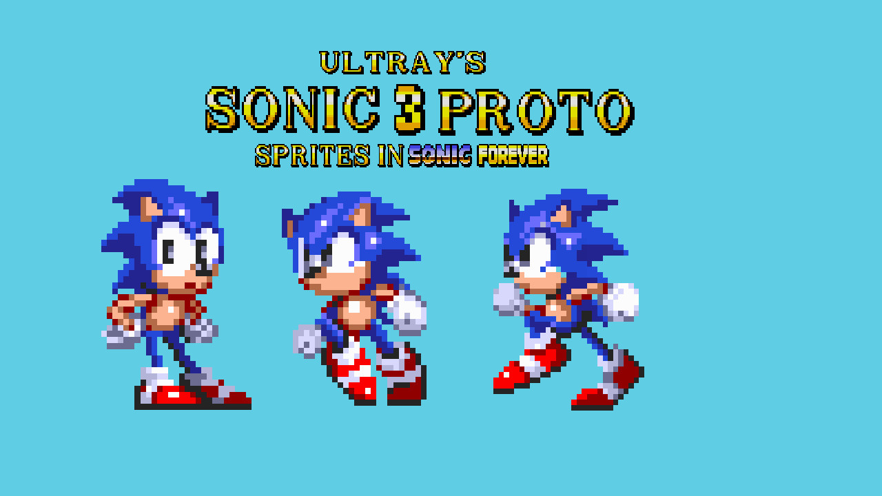 Sonic 3 Proto Styled Sprites Mod for Sonic the Hedgehog Forever | S1F Mods