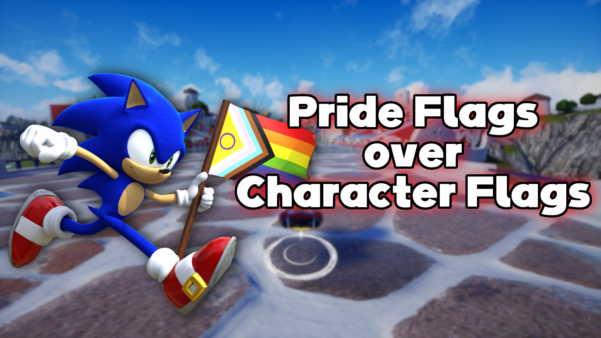 Pride Flags over Character Flags Mod for Sonic Racing: CrossWorlds | SR ...