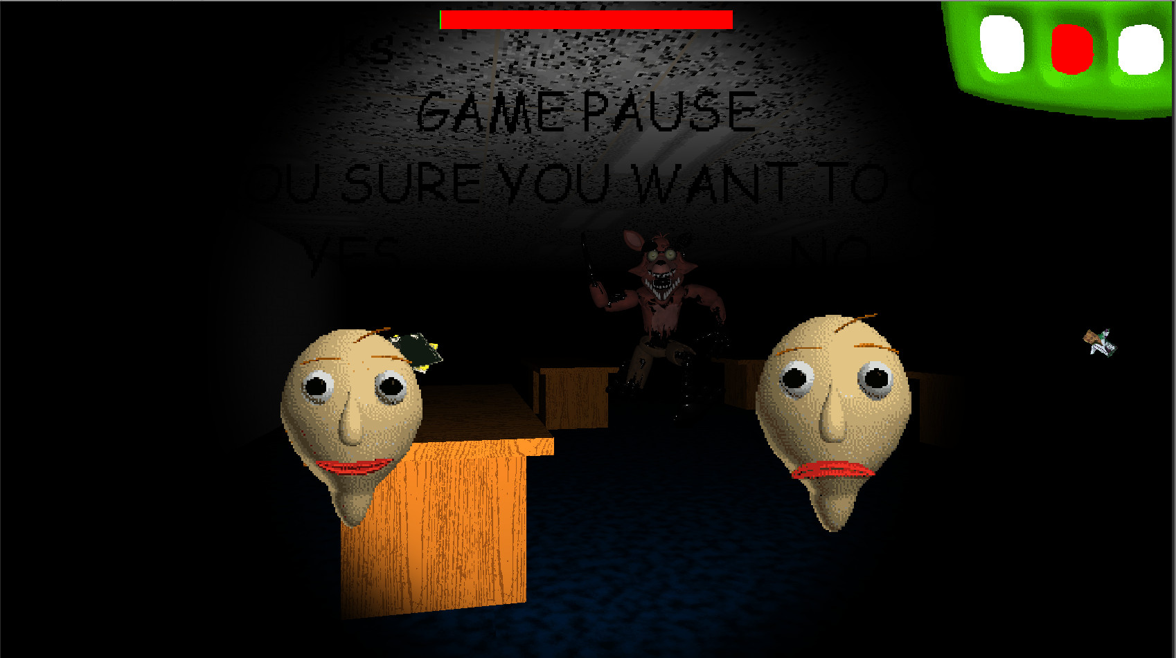 Run From Withered Foxy Mod for Baldi's Basics | Baldi Mods