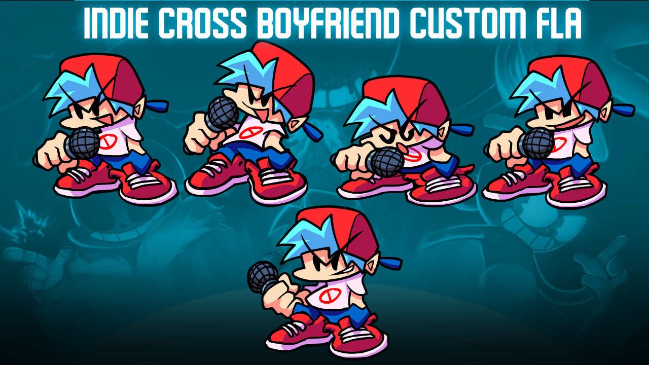 Indie Cross Boyfriend Custom FLA (Fixed) Mod for Friday Night Funkin ...