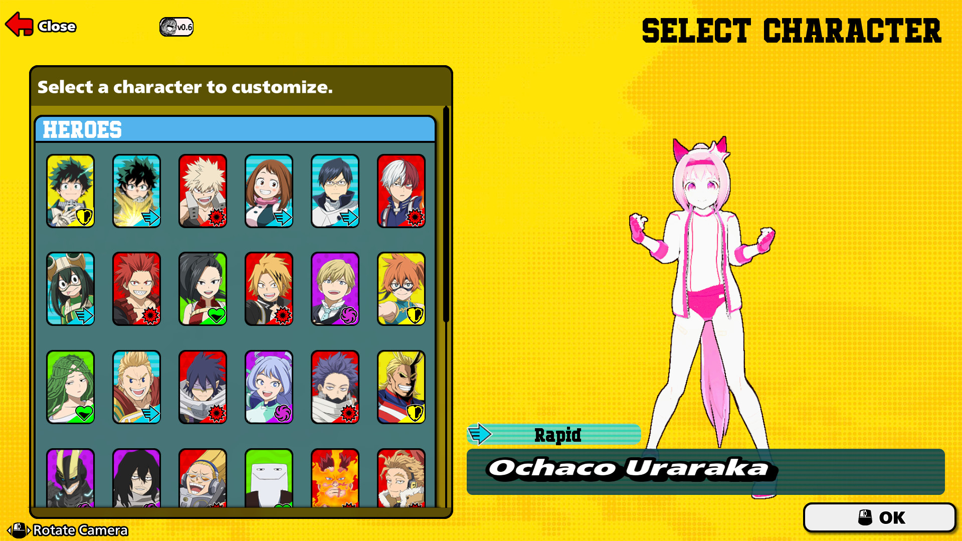 Haru Urara over Ochaco Mod for My Hero Ultra Rumble | MHUR Mods