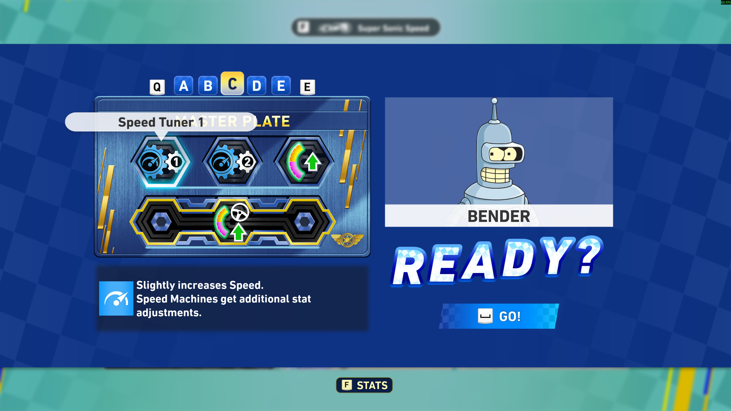 Bender UI Render Mod for Sonic Racing: CrossWorlds | SR:CW Mods