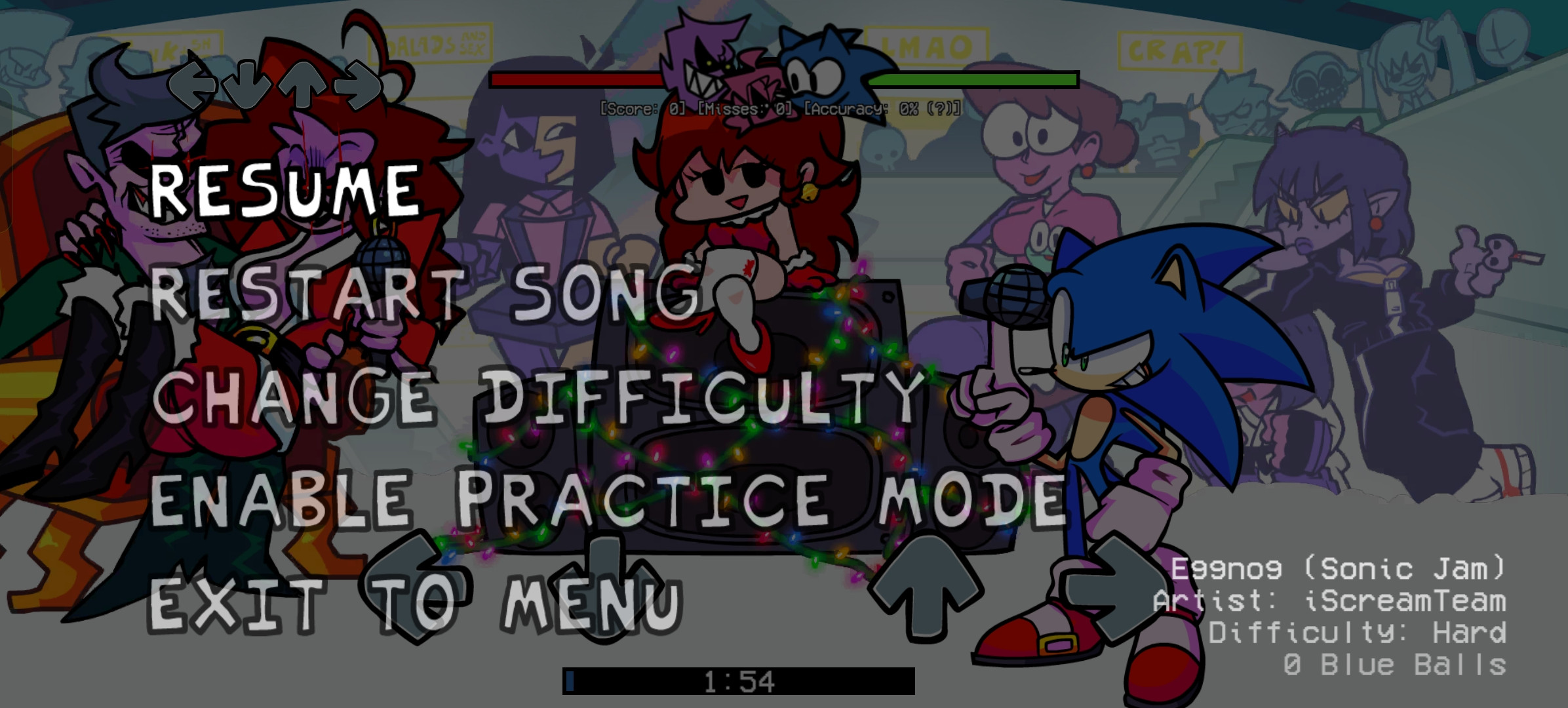 FNF Eggnog Sonic Jam! | Fan Chart [V-Slice/Mobile] Mod for Friday Night ...