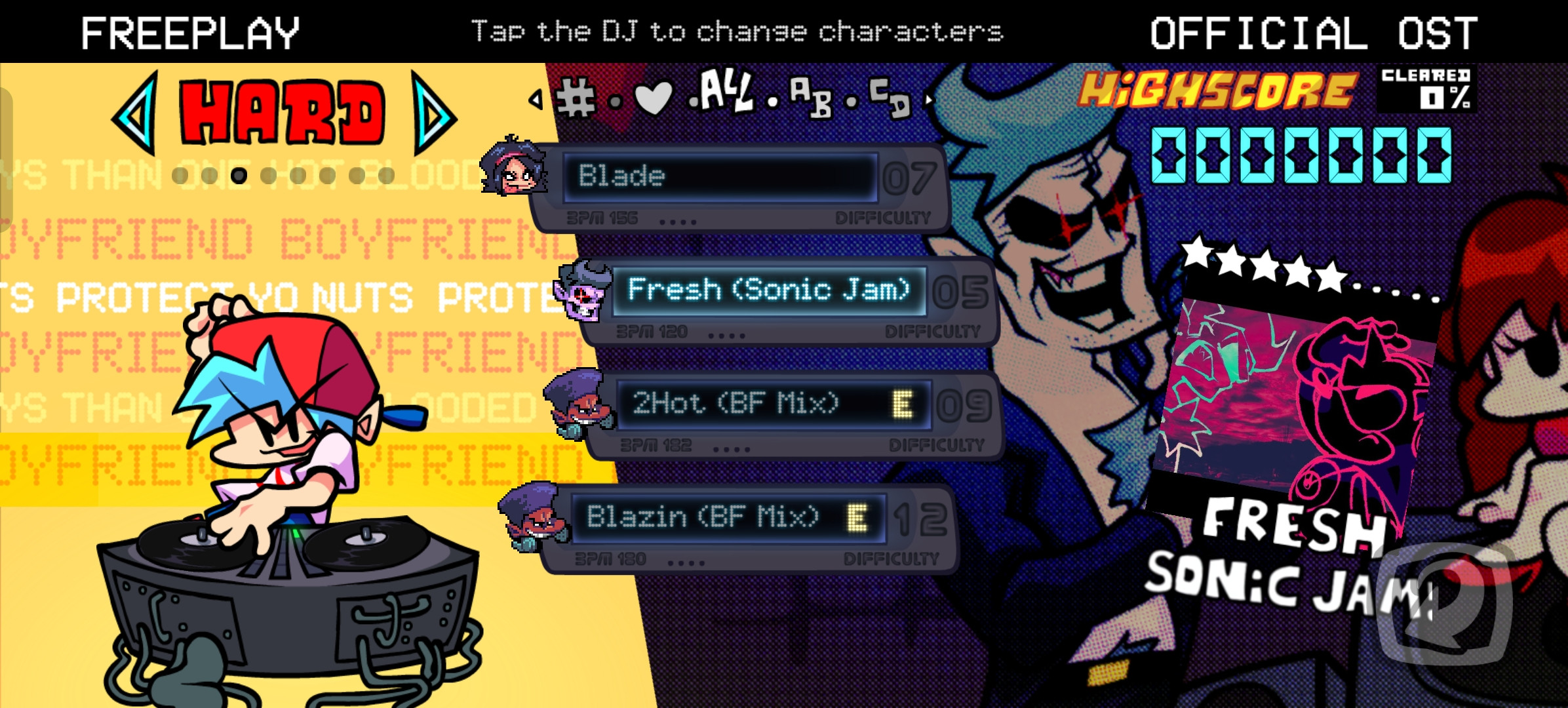 FNF Fresh Sonic Jam! | Fan Chart [V-Slice/Mobile] Mod for Friday Night ...