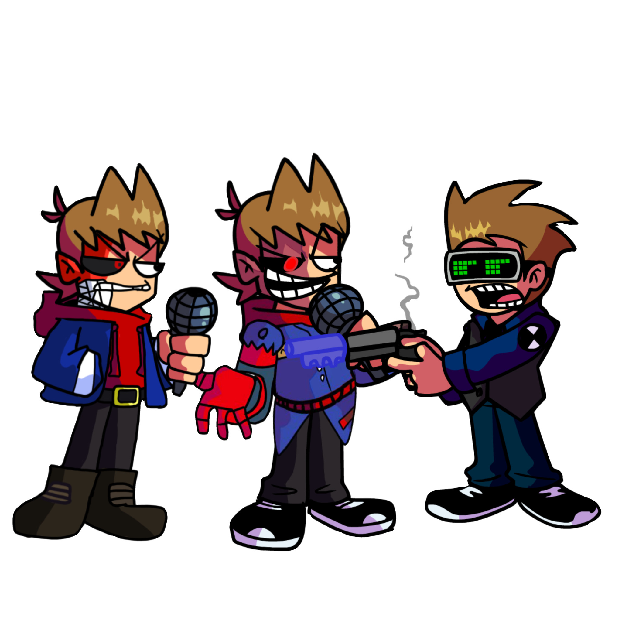 Tord red online vs Tom blue online Mod for Friday Night Funkin' | FNF Mods