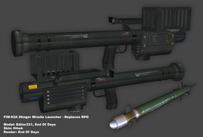 FM 92 Stinger Reanimated Mod for Half-Life: Opposing Force | HL:OF Mods
