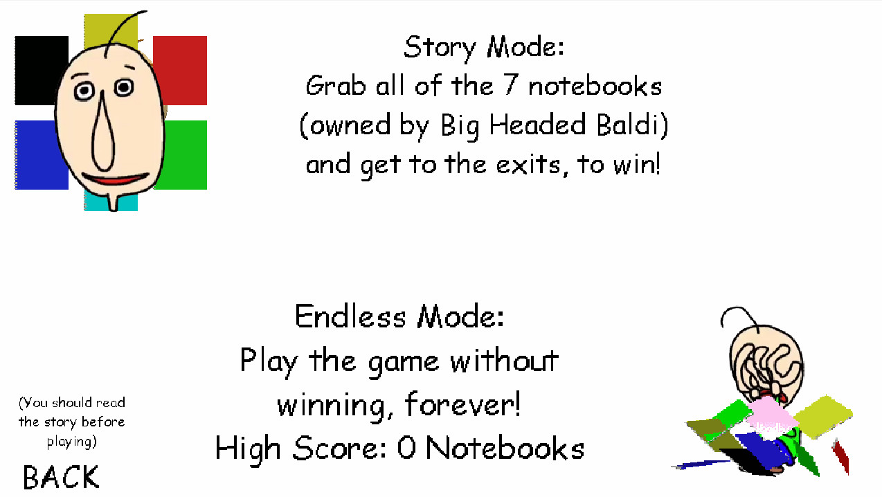 Big-Headed Baldi replaces Baldi! Mod for Baldi's Basics | Baldi Mods