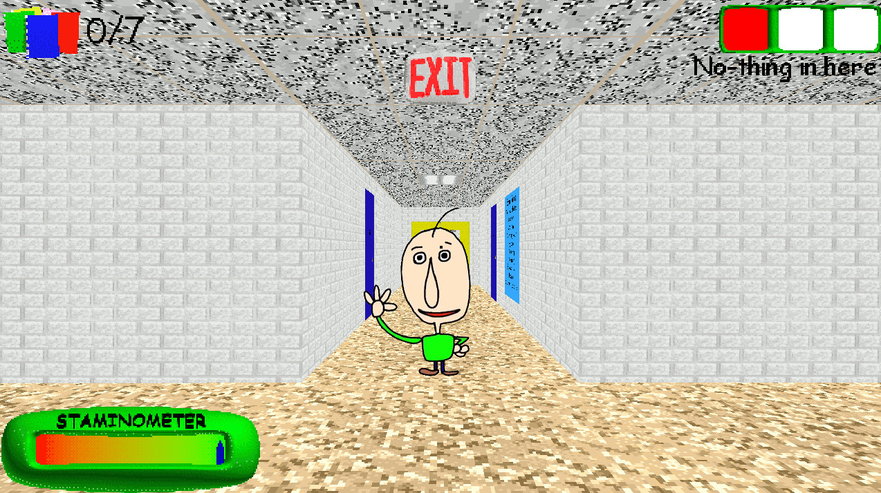 Big-Headed Baldi replaces Baldi! Mod for Baldi's Basics | Baldi Mods