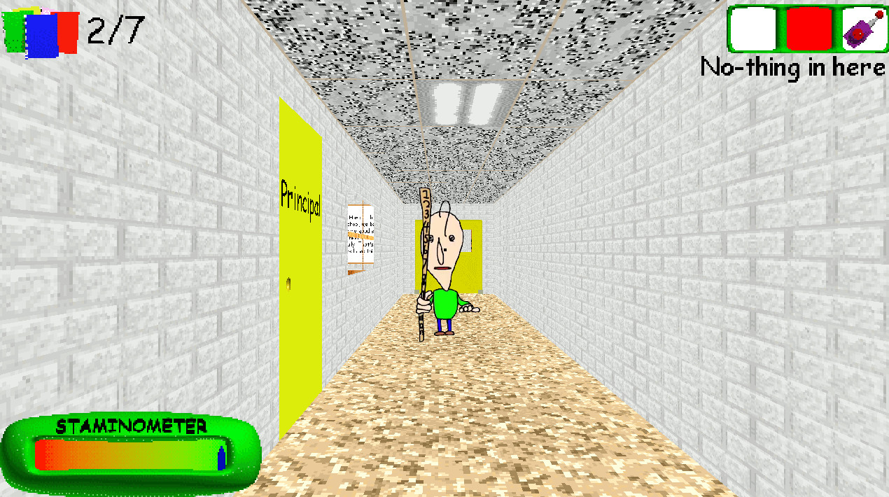 Big-Headed Baldi replaces Baldi! Mod for Baldi's Basics | Baldi Mods