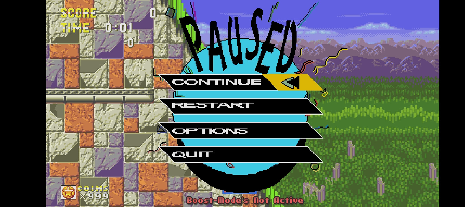 Sonic 2 manía pause screen Mod for Sonic 3 A.I.R. | S3AIR Mods