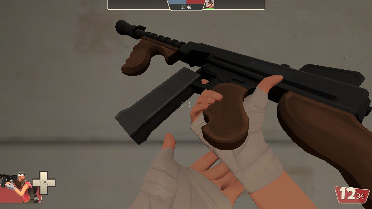 Open Fortress Tommy Gun (Box Magazine) over Pistol Mod for Team ...