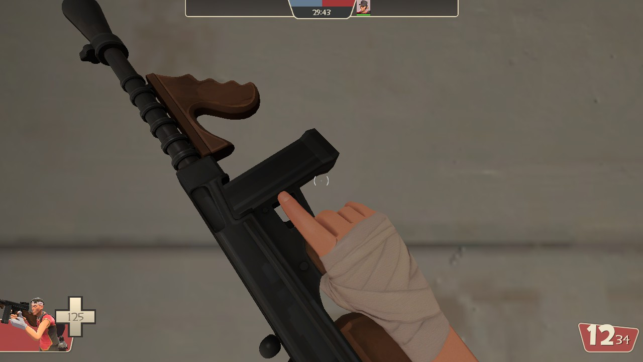 Open Fortress Tommy Gun (Box Magazine) over Pistol Mod for Team ...
