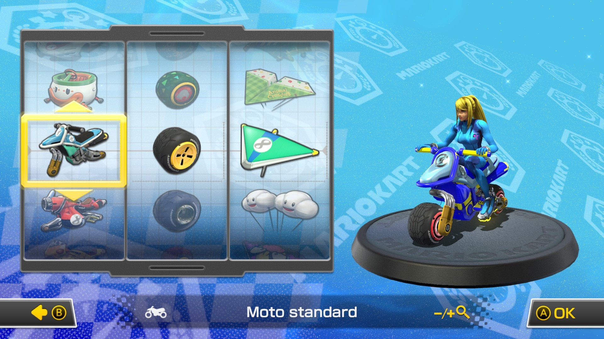 Custom Karts and Custom Glidder Samus Zero Suit Mod for Mario Kart 8 ...