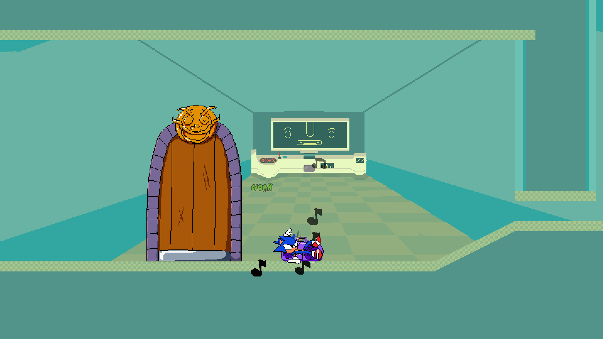 Sonic In AFOM+ Mod for Pizza Tower | PT Mods