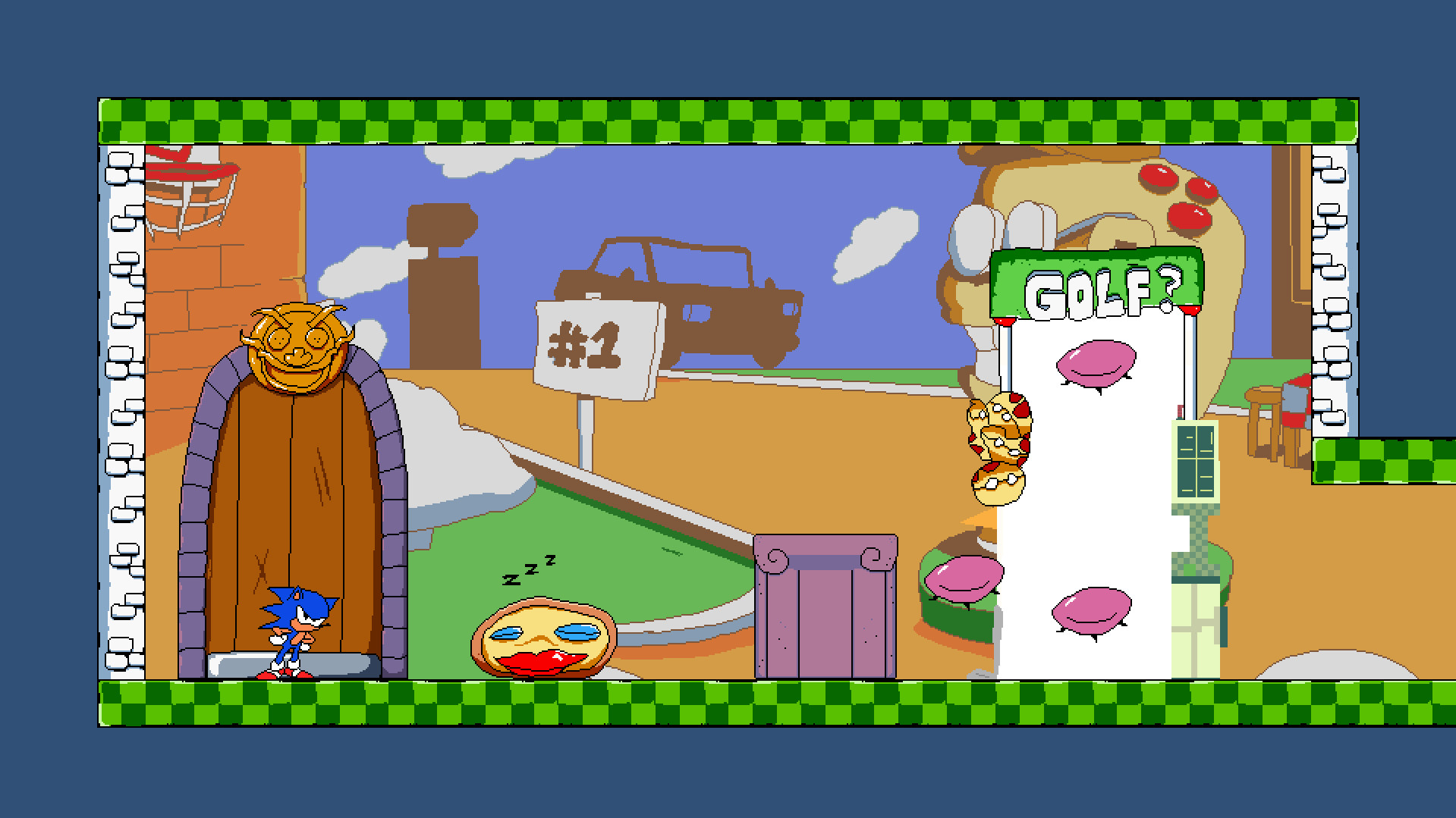 Sonic In AFOM+ Mod for Pizza Tower | PT Mods