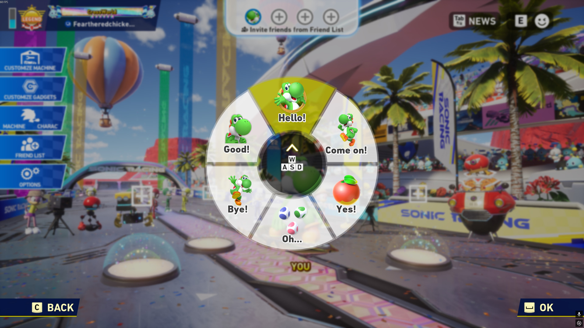 [SENSITIVE CONTENT] Yoshi Mod for Sonic Racing: CrossWorlds | SR:CW Mods