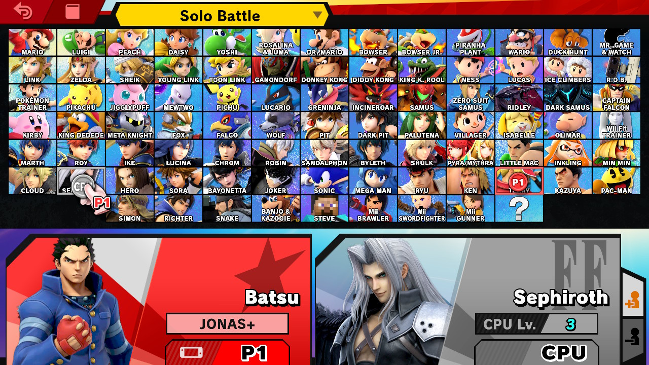 Batsu Optional UI (AI generated) and Voice Mod for Super Smash Bros ...