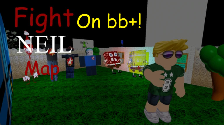 Fight Neil Map on BB PLUS! Mod for Baldi's Basics | Baldi Mods