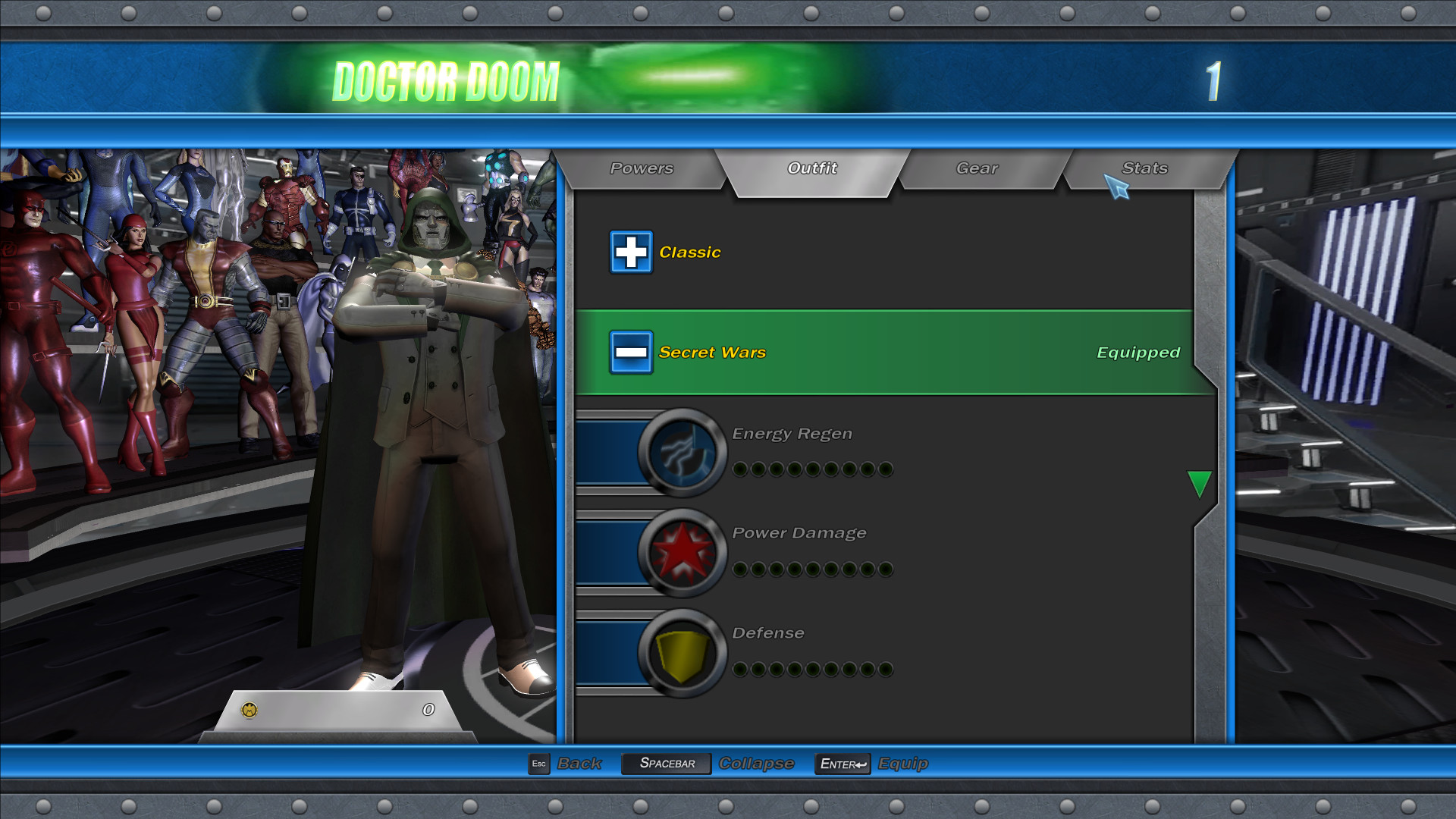 MFF Custom Tuxedo Doctor Doom Mod for Marvel: Ultimate Alliance | MUA Mods