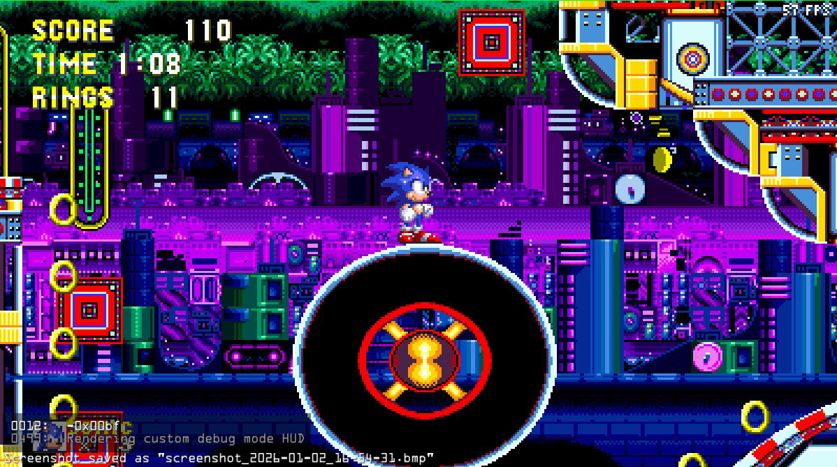 Starry Night Background in CNZ Mod for Sonic 3 A.I.R. | S3AIR Mods
