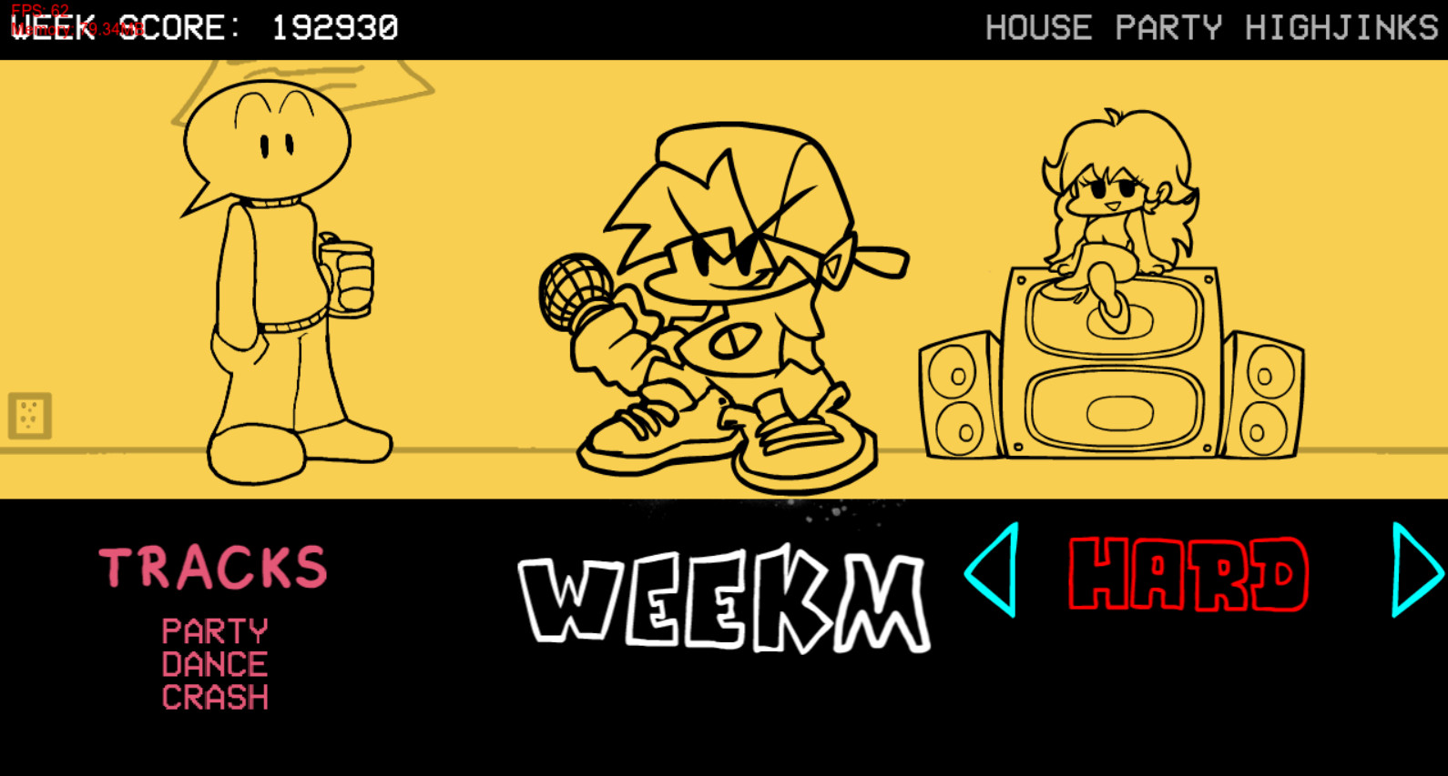 FNF: House Party Highjinks Mod for Friday Night Funkin' | FNF Mods