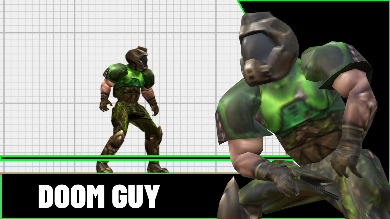 DOOM GUY over snake Mod for Super Smash Bros. Ultimate | SSBU Mods