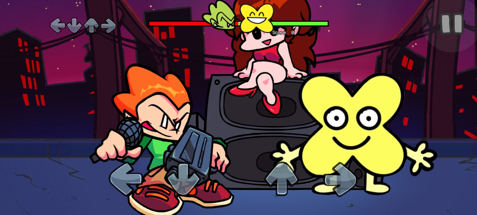 X (bfdi-bfb-tpot) Over BF [V-SLICE] Mod for Friday Night Funkin' | FNF Mods