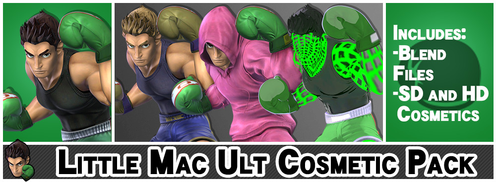 Little Mac Ultimate Pose Cosmetic Pack Mod for Super Smash Bros. Brawl ...