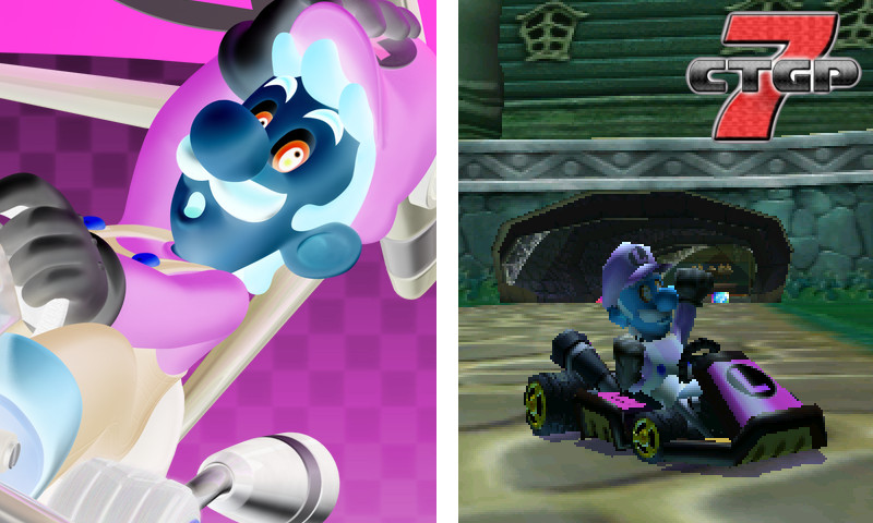 Negative Luigi Mod for Mario Kart 7 | MK7 Mods