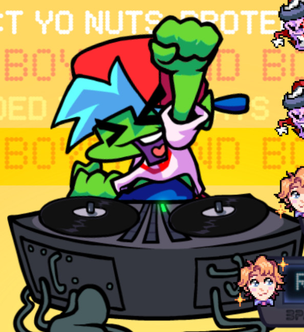 [V-Slice] GREENFRIEND (Green Boyfriend Skin) Mod for Friday Night ...