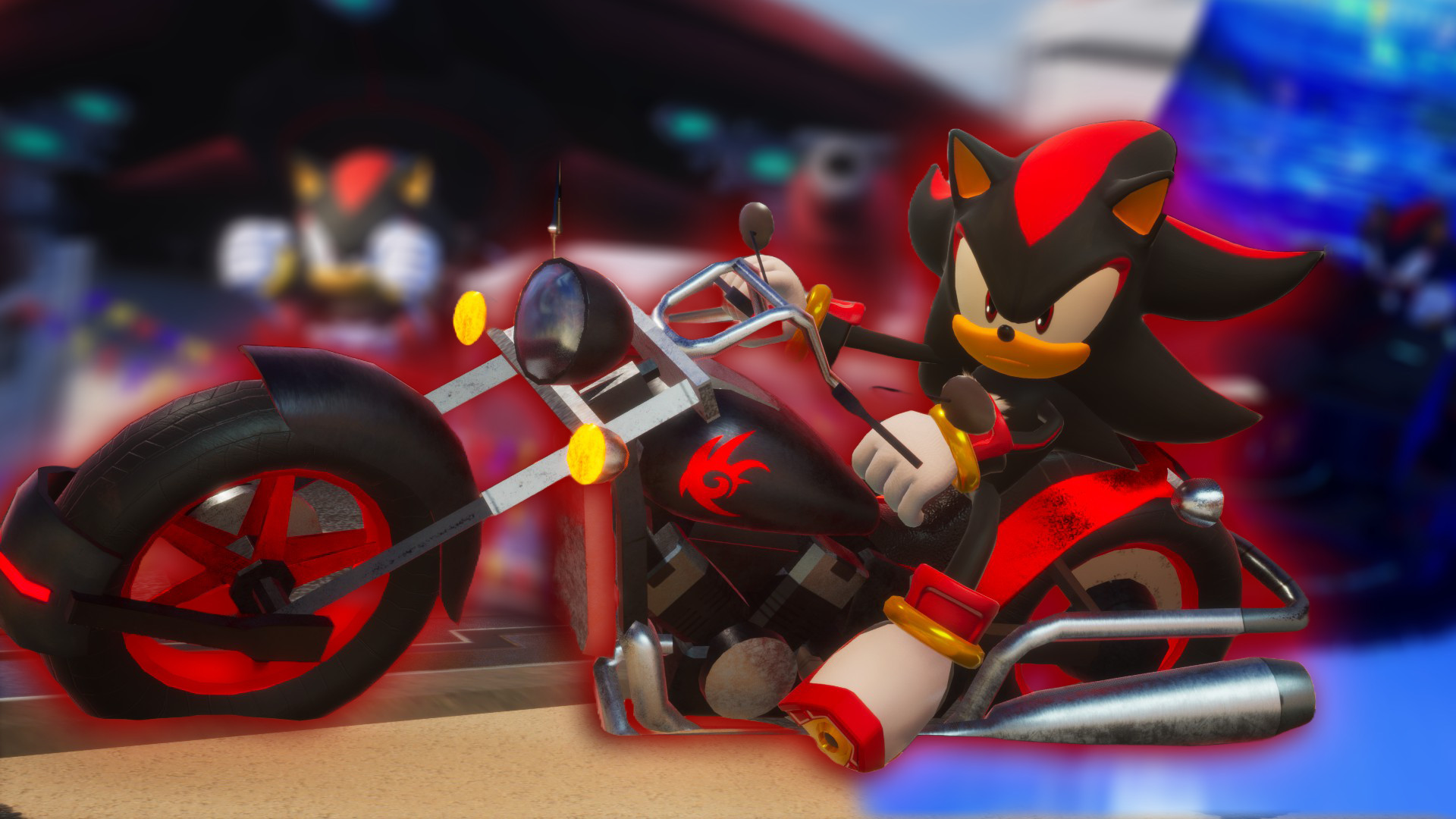 Shadow on a Bike Mod for Sonic Racing: CrossWorlds | SR:CW Mods