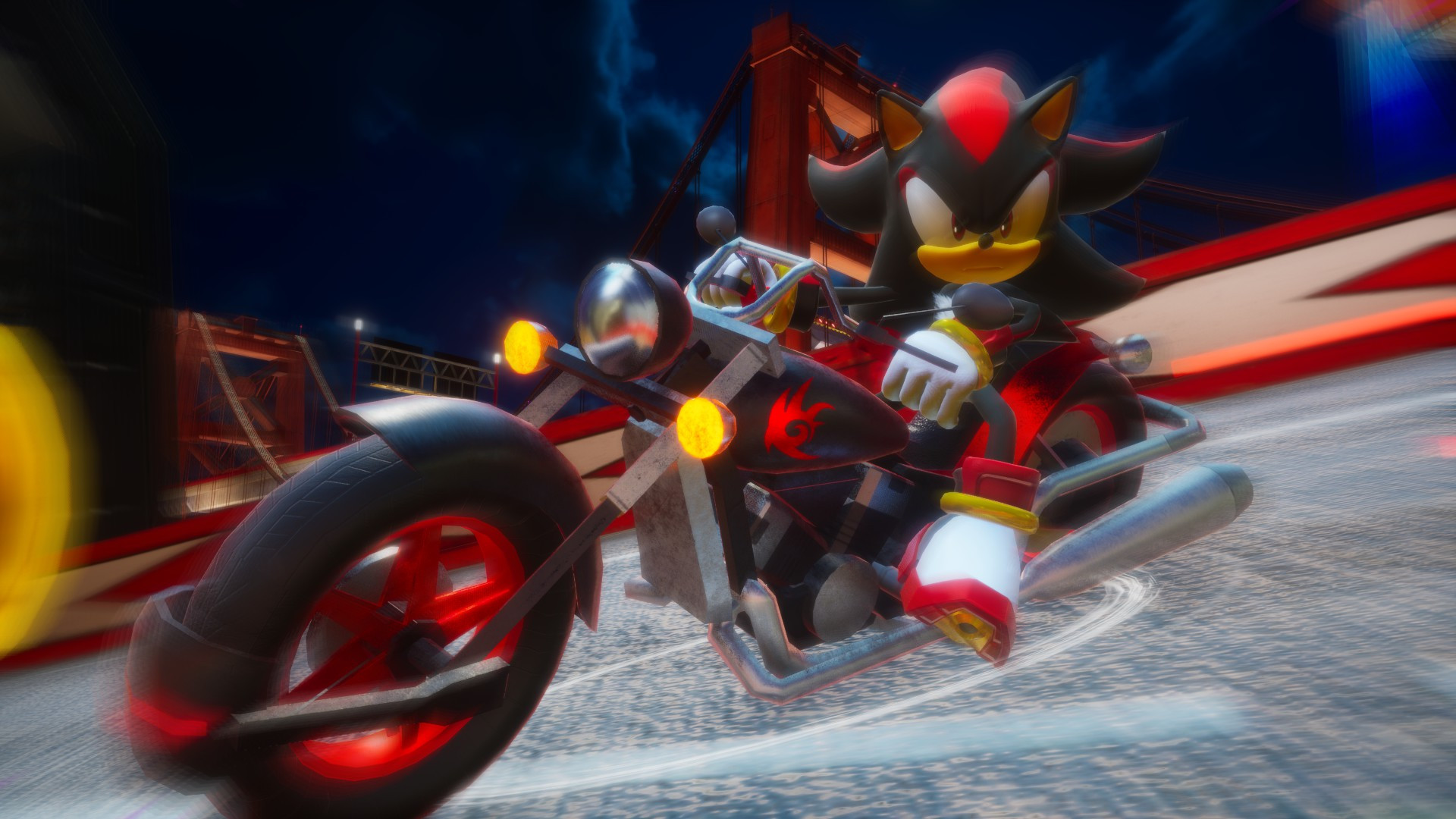 Shadow on a Bike Mod for Sonic Racing: CrossWorlds | SR:CW Mods