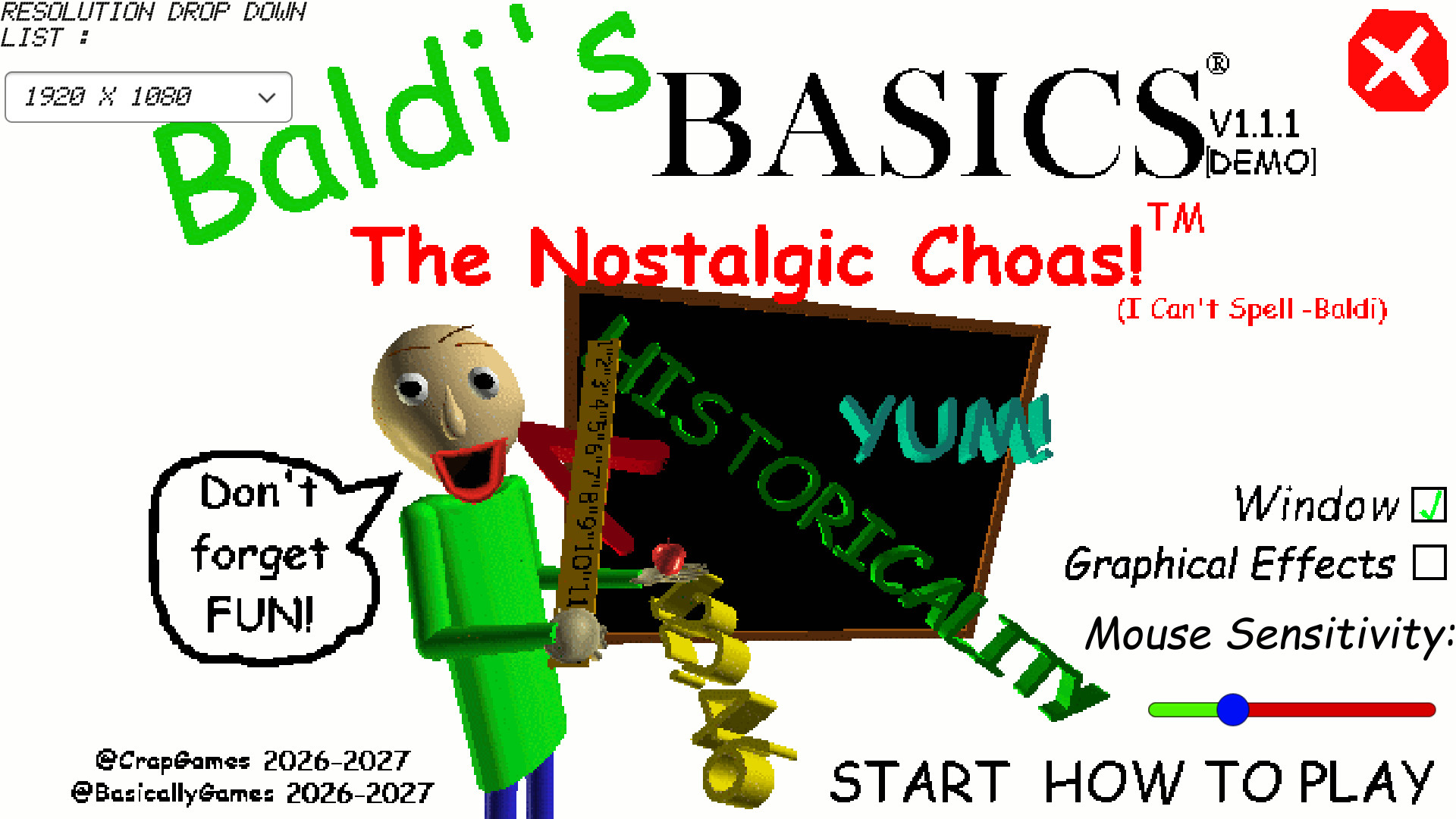 Baldi's Basics® The Nostalgic Chaos™ [DEMO] Mod for Baldi's Basics ...