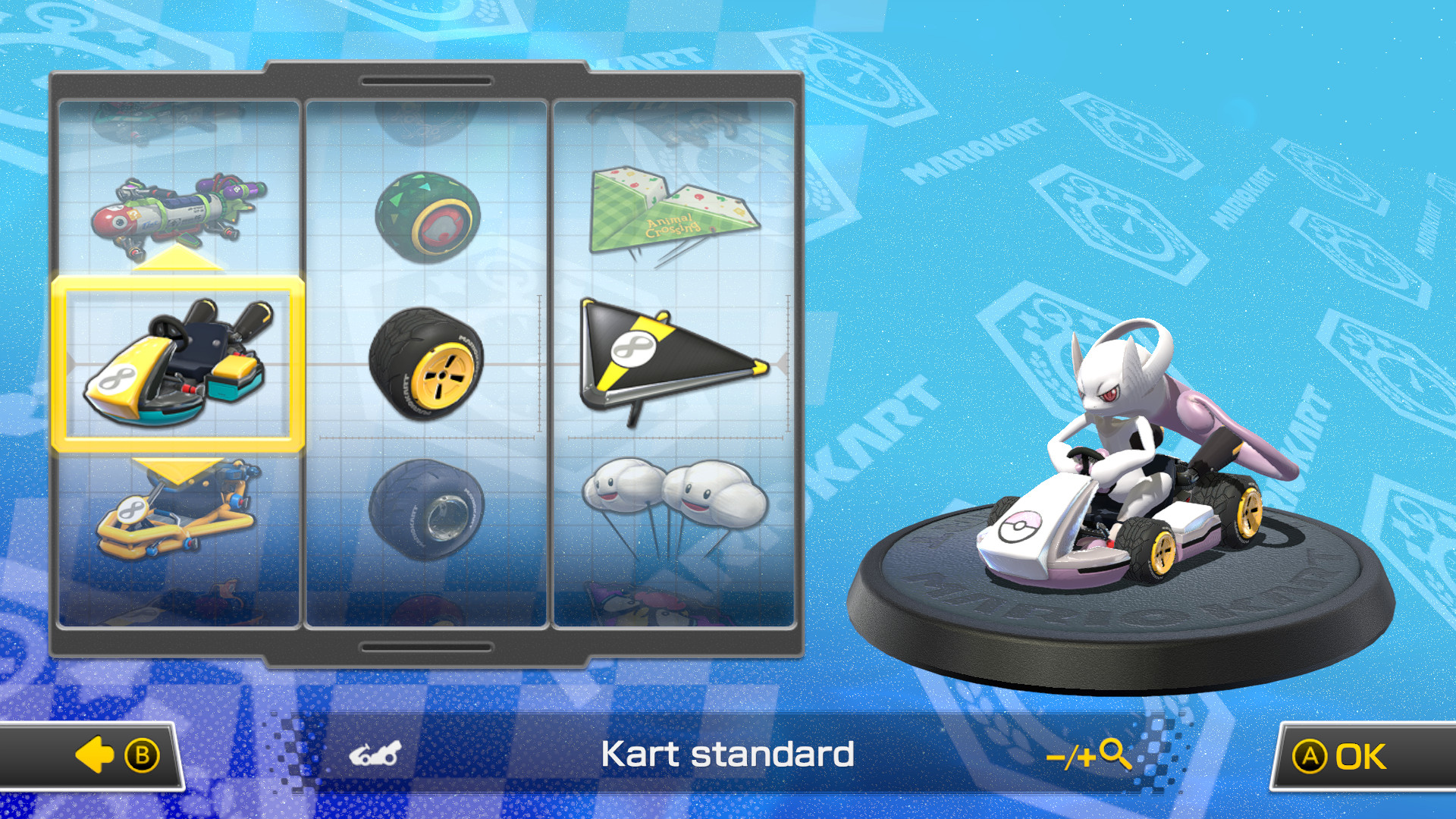 Custom Karts and Custom Glider for Mega Mewtwo Y Mod for Mario Kart 8 ...