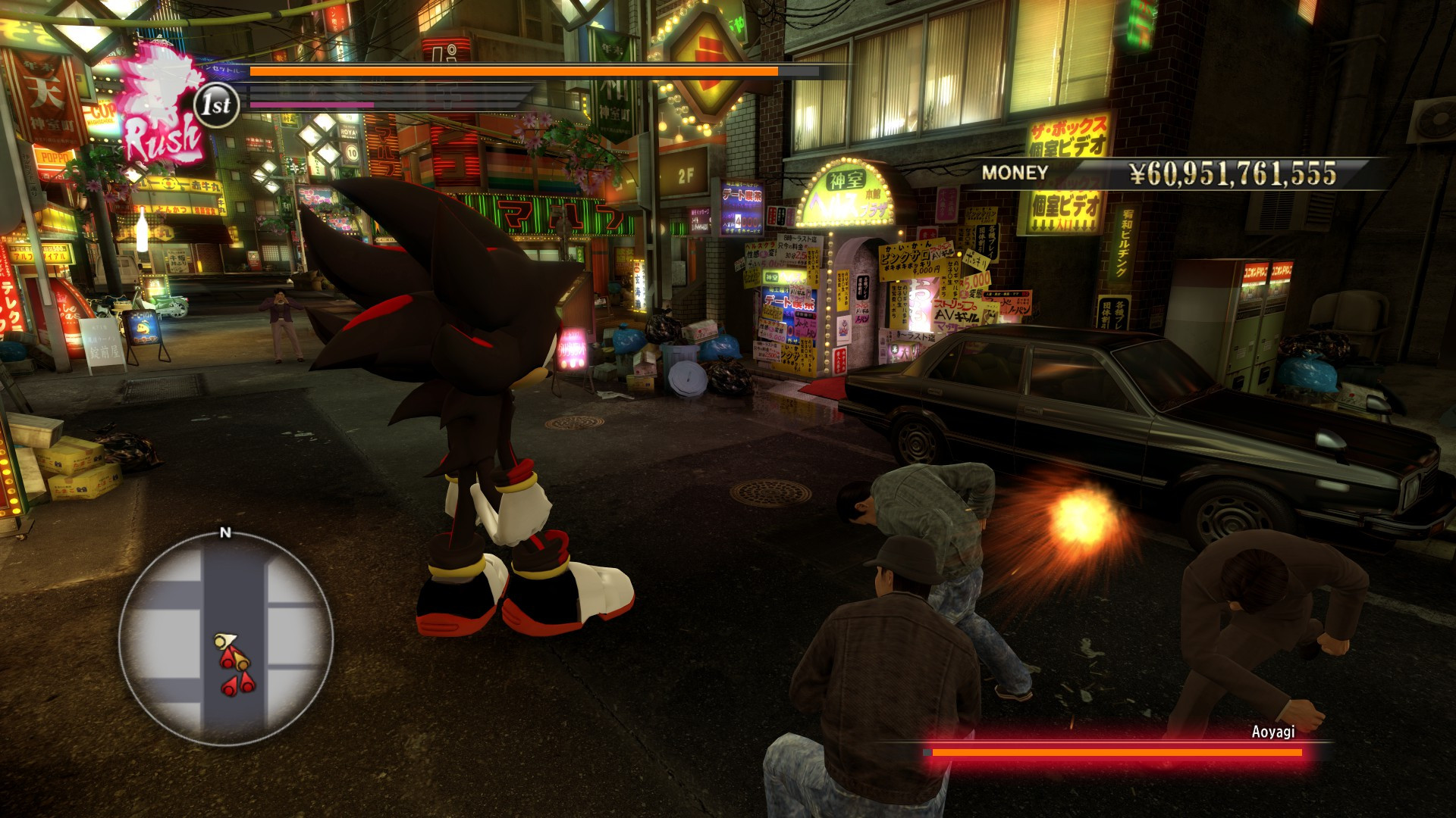Sonic & Shadow Style Icons Mod for Yakuza 0 | Y0 Mods