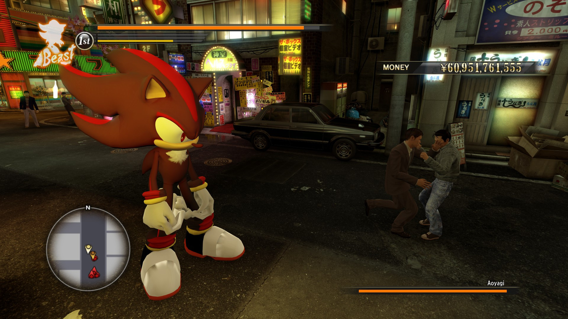 Sonic & Shadow Style Icons Mod for Yakuza 0 | Y0 Mods