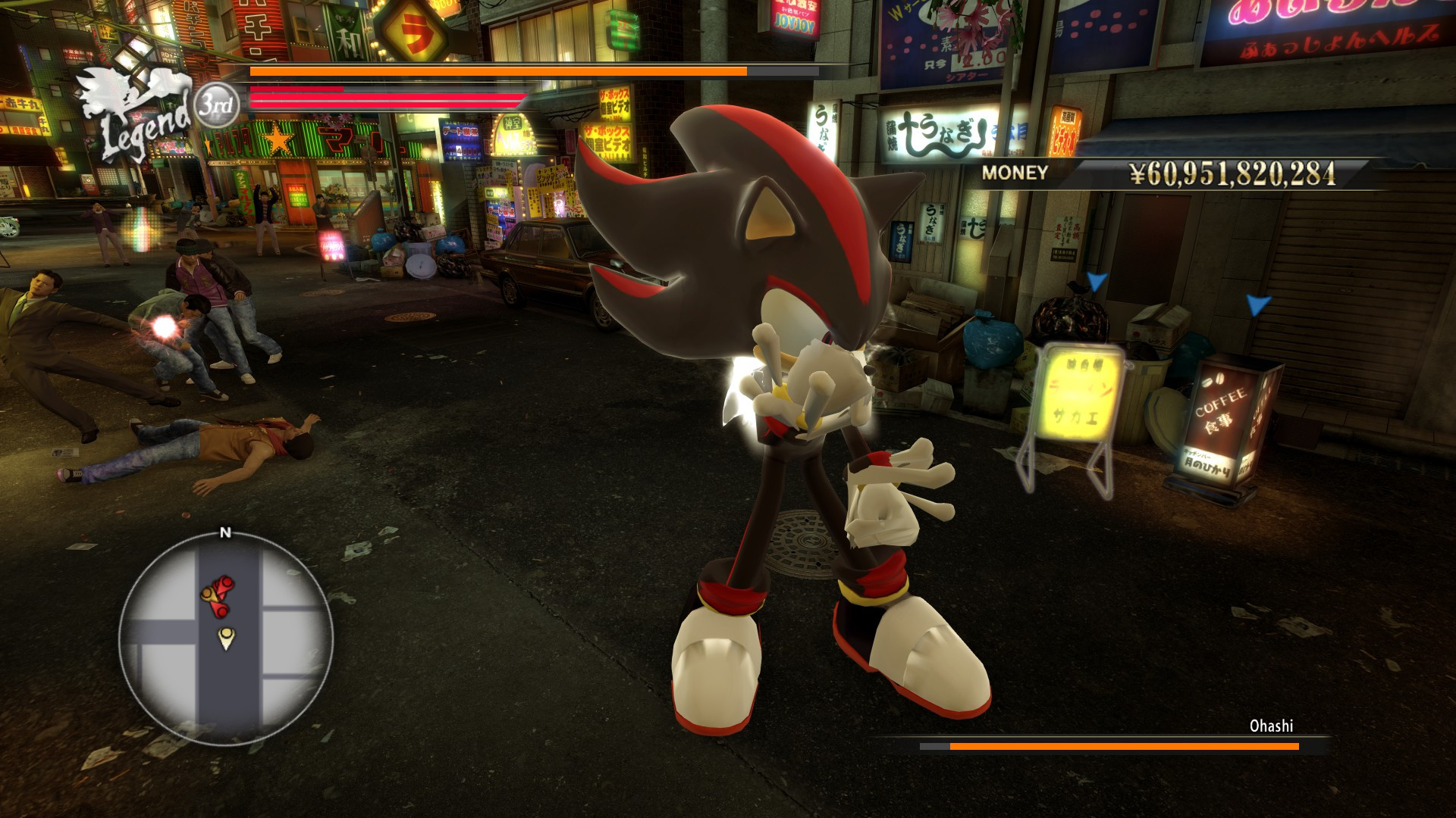 Sonic & Shadow Style Icons Mod for Yakuza 0 | Y0 Mods