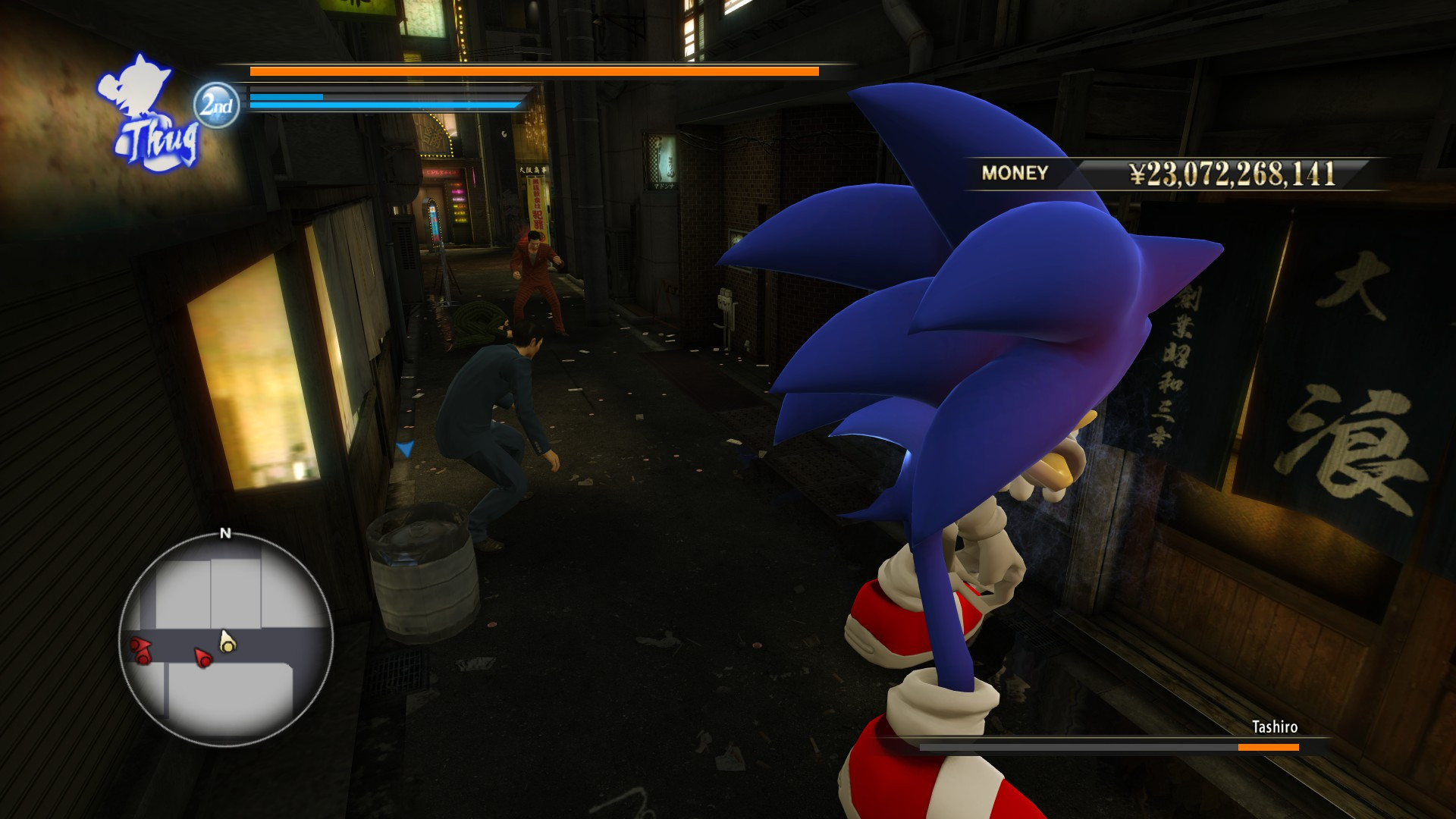 Sonic & Shadow Style Icons Mod for Yakuza 0 | Y0 Mods